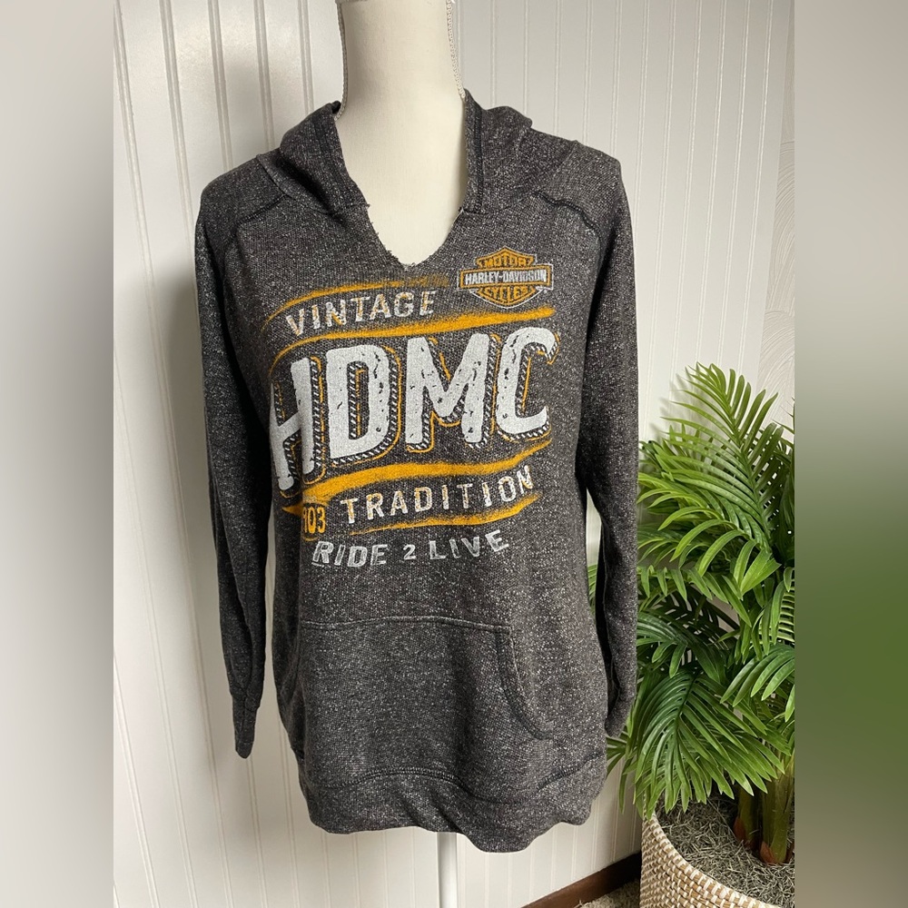 Harley-Davidson Lima Ohio Vintage Tradition Gray Oran… - Gem